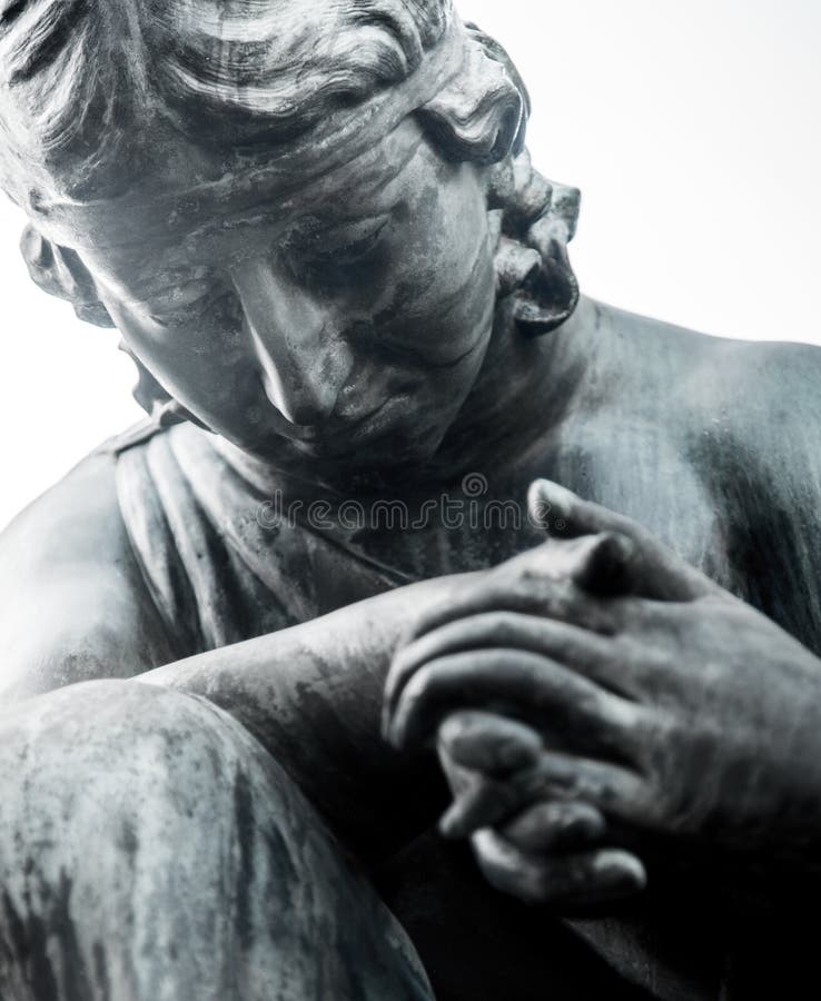 An Abstract Image of an Angel Praying for Us and Giving Hope and Help ...