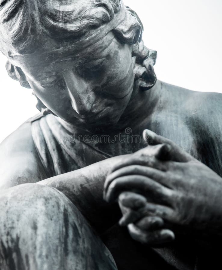 An Abstract Image of an Angel Praying for Us and Giving Hope and Help ...