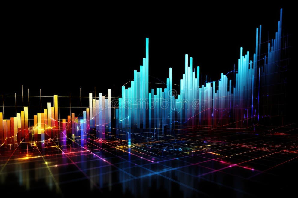 An Abstract Image of a Bar Chart that Visually Represents Data Trends ...