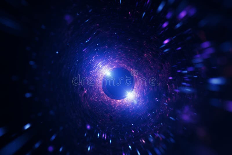 An Abstract Image of a Black Hole in Space Stock Illustration ...