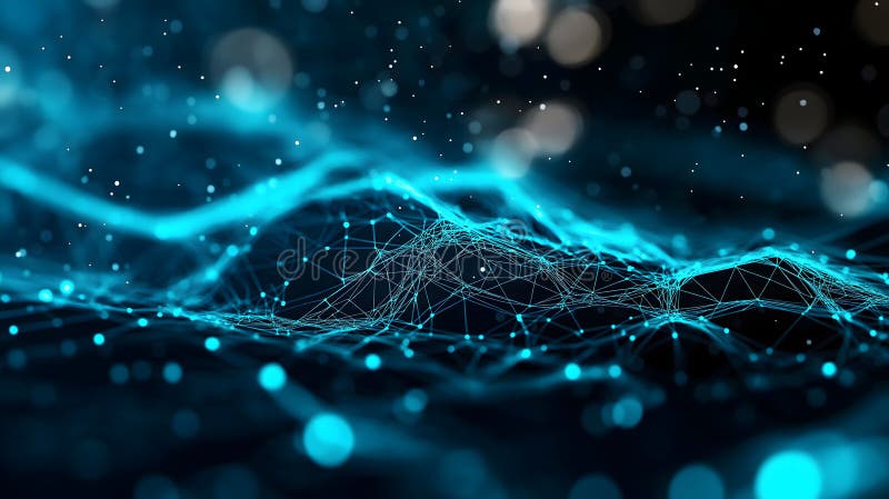 Abstract Network Mesh stock illustration. Illustration of science ...