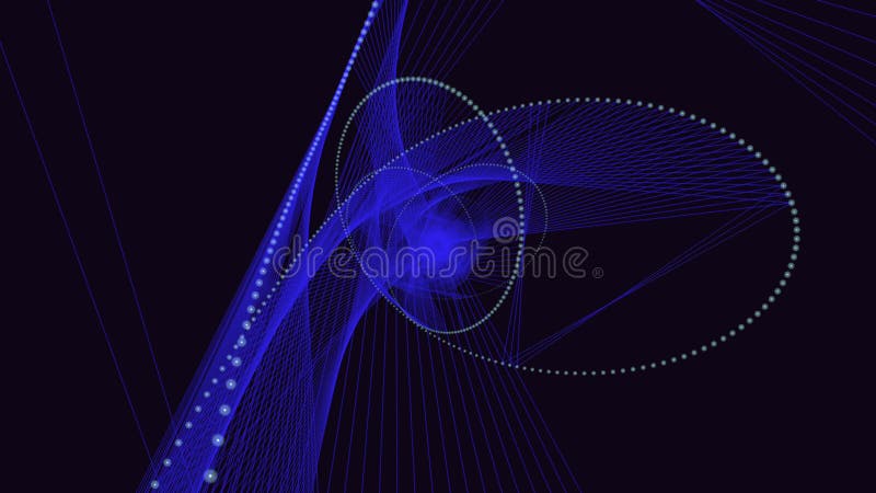 Spiraled Blue Line with Circular End a Symbol of Infinity and Lifes ...