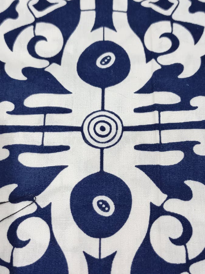 Abstract Image with Blue and White Traditional Pattern Stock Image ...