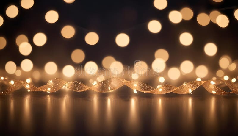 Abstract Image of a Blurred Background with a Scattering of Golden ...