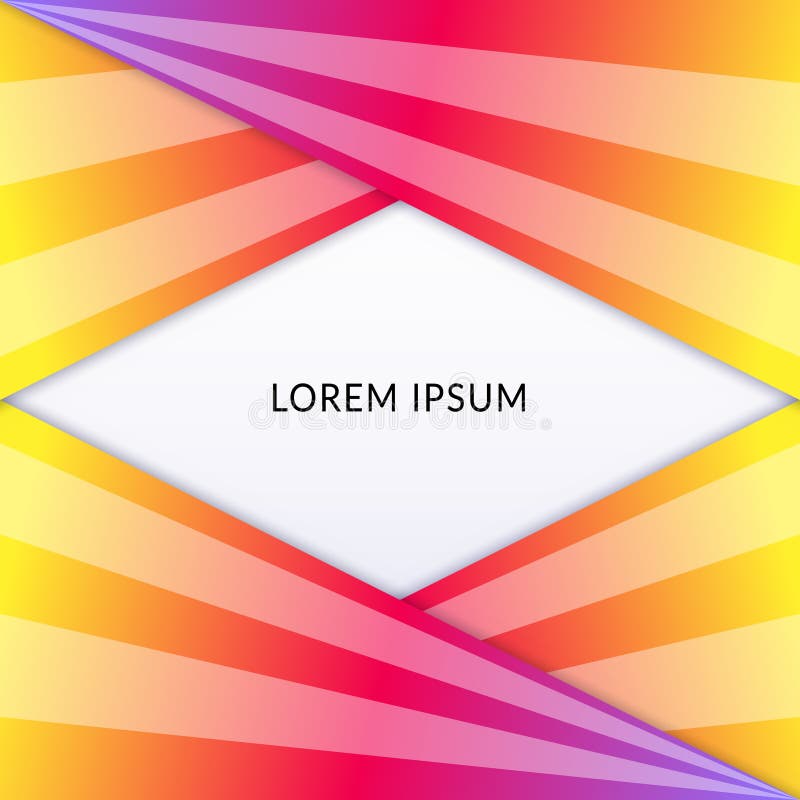 Abstract Image with Bright Shapes on a White Background. Stock Vector ...