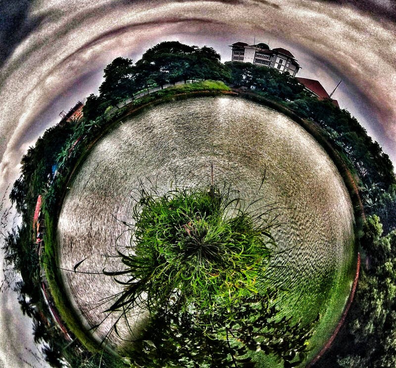 Abstract Image of Building with Circle Stock Image - Image of circle ...