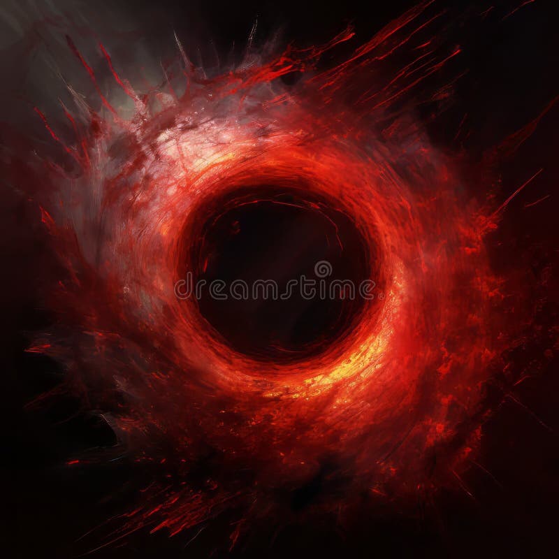 Intense Emotion: Black Hole with Red Exploding Ring in Realistic ...