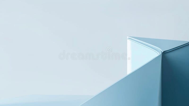 Abstract White Interior Corner with Subtle Light and Shadow Play Stock ...