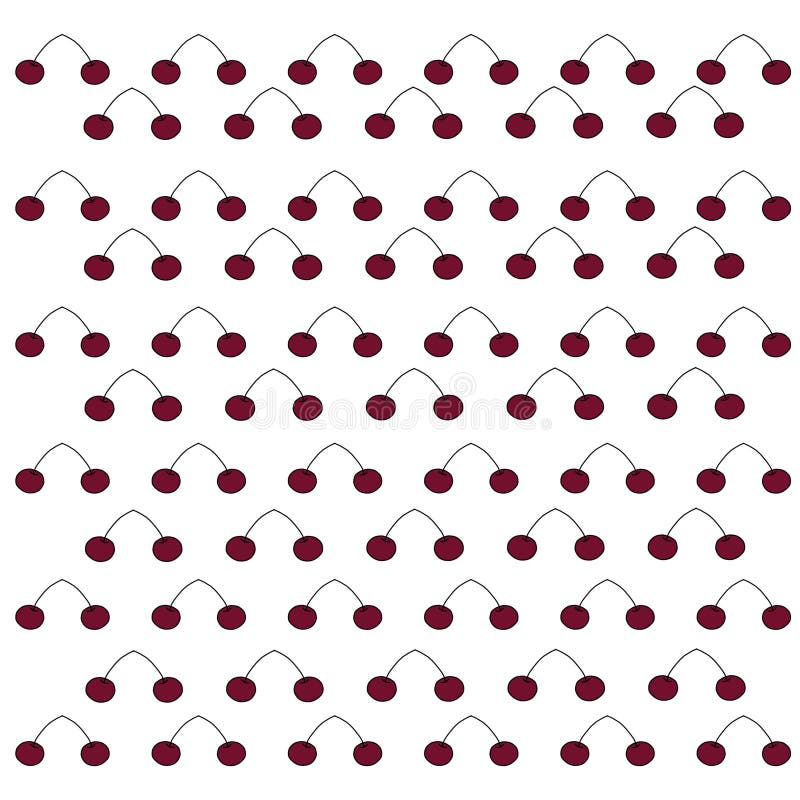Abstract Image of Cherry Berries. a Repeating Pattern To Use Stock ...