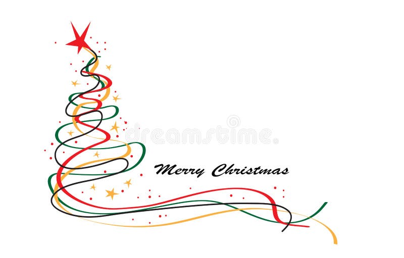 Abstract Image of Christmas Tree, Space for Text Stock Vector ...