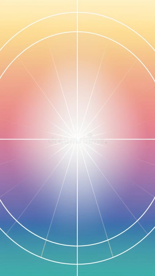 An Abstract Image of a Circle with the Sun in the Center Stock ...