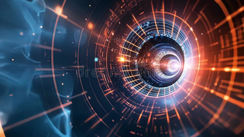 An Abstract Image Combining Elements of Science and Nature Representing ...