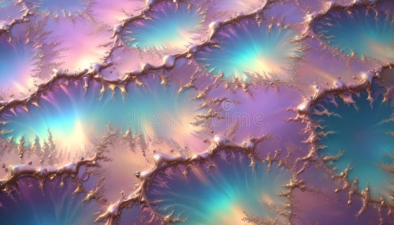 Abstract Image with a Complex and Intricate Pattern of Swirling ...