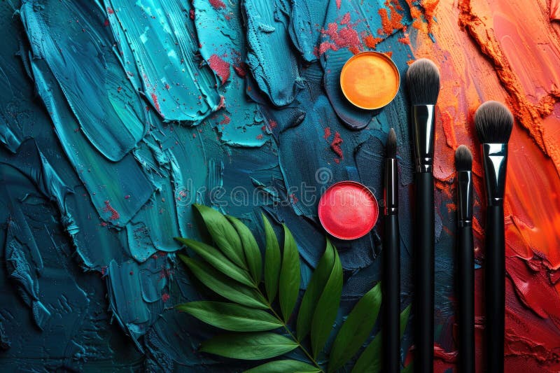 An Abstract Image of Cosmetics in the Maximalist Bold Cluttercore Trend ...