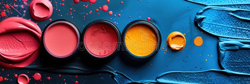 An Abstract Image of Cosmetics in the Maximalist Bold Cluttercore Trend ...