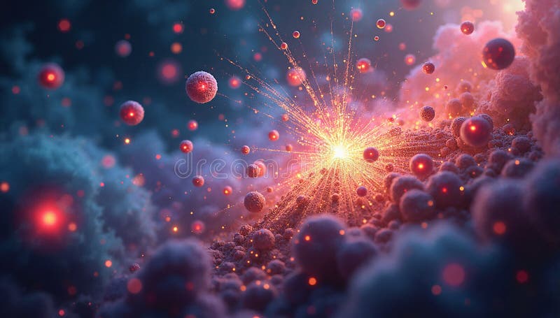 Abstract Image of a Cosmic Explosion, Symbolizing the Birth of the ...