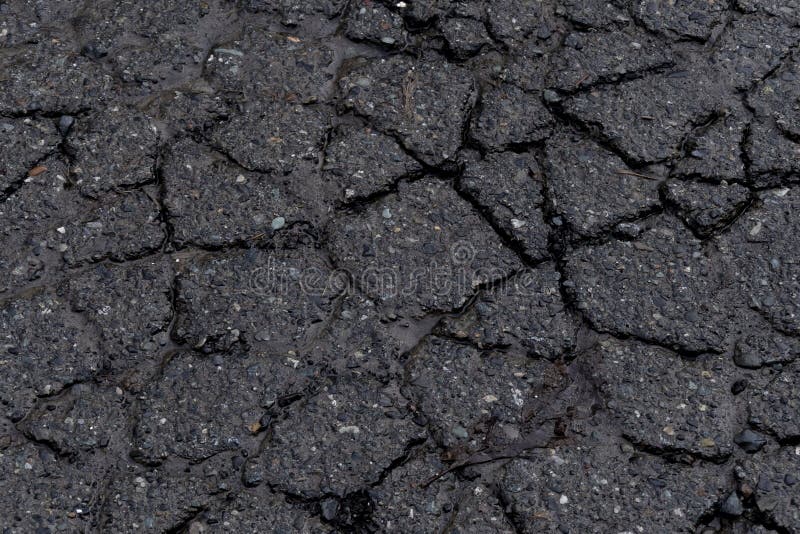 Cracked and Broken Pavement Texture Stock Photo - Image of cement ...
