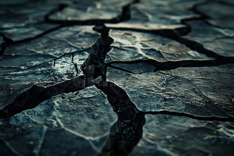 An Abstract Image of a Cracked Earth Surface Metaphorically Showing the ...