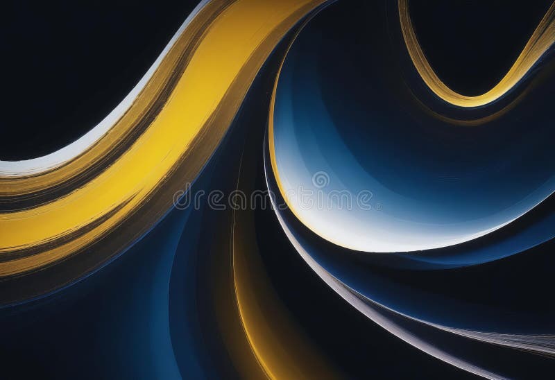 Abstract Image of Creative Glittering Colorful Wave Curvy Line Stock ...