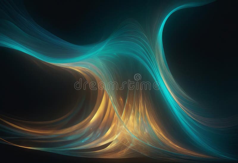 Abstract Image of Creative Glittering Colorful Wave Curvy Line Stock ...