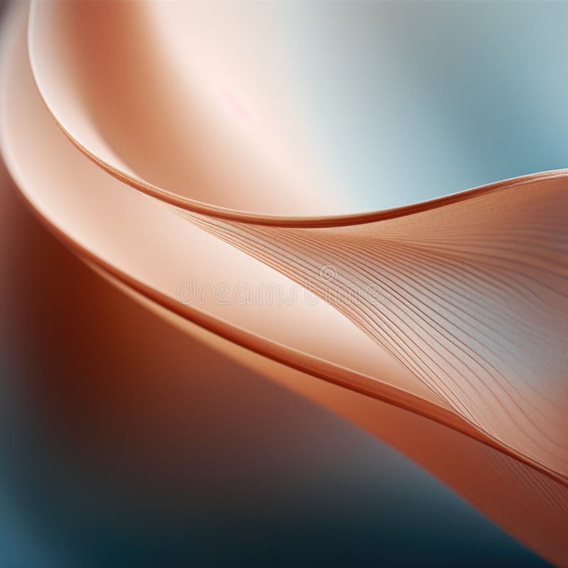 An Abstract Image of a Curved, Wavy Pattern, AI Stock Illustration ...