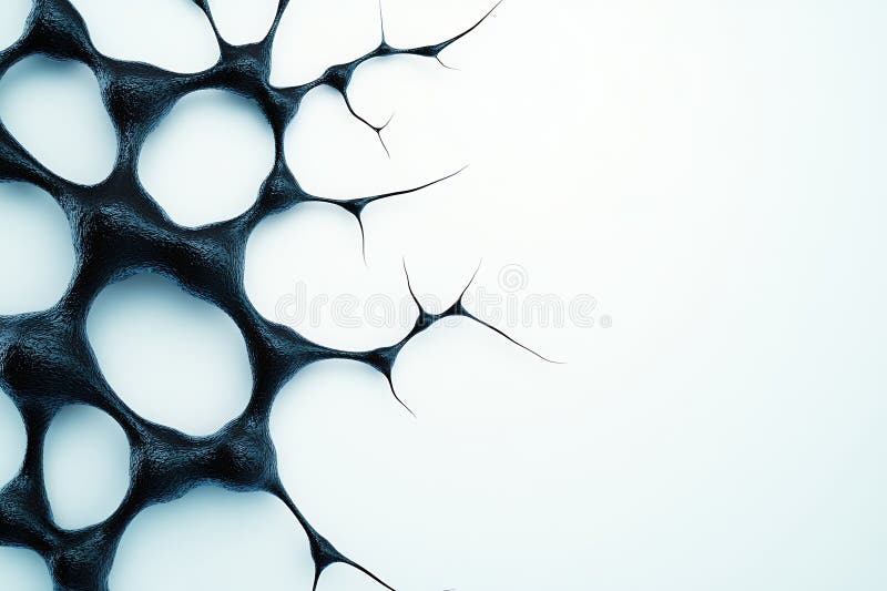 Abstract Dark Gray Network Shapes on Light Blue Background Stock ...