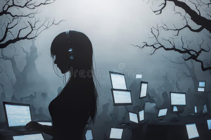 Development Hell. Generated by AI. Stock Illustration - Illustration of ...