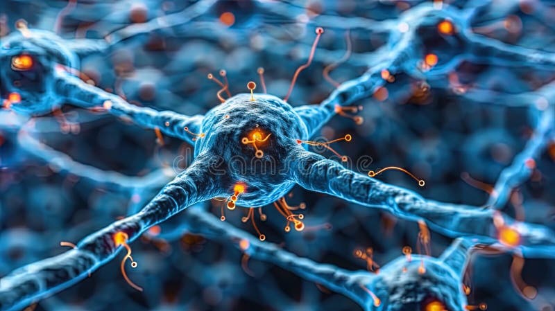 Abstract Image Depicting Vibrant Synapses Firing in a Neural Network ... Abstract Image Depicting Vibrant Synapses Firing in a Neural Network ...