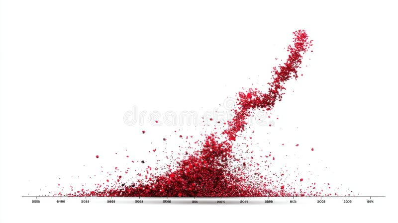 Data Scatter Plot Visualization a Colorful Scatter Plot Graph Displays Data Points Distributed ...