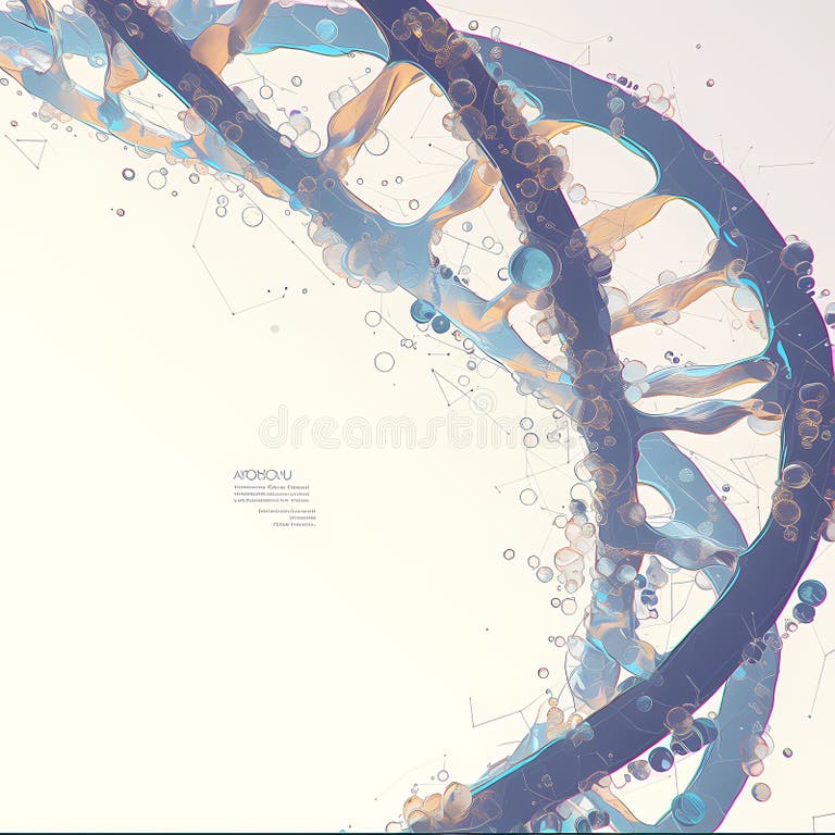 Abstract Depiction of Genetic Data Transfer Flow Stock Illustration ...