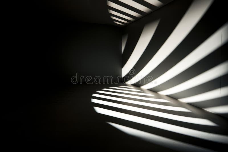 An Abstract Image of Distorted Shadows, Playing with Light and Darkness ...