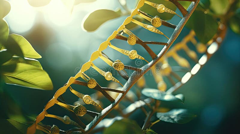 Abstract Image of DNA Strand Stock Illustration - Illustration of ...