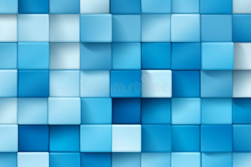 Abstract Image of Dynamic Geometric Shapes in Contrasting Blue Tones ...