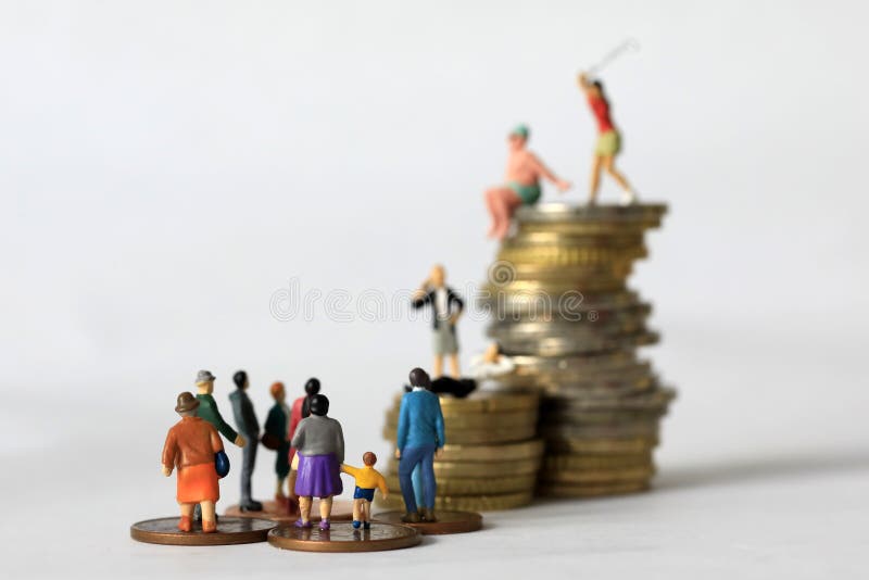Abstract Image of Economic Inequality Stock Image - Image of injustice ...