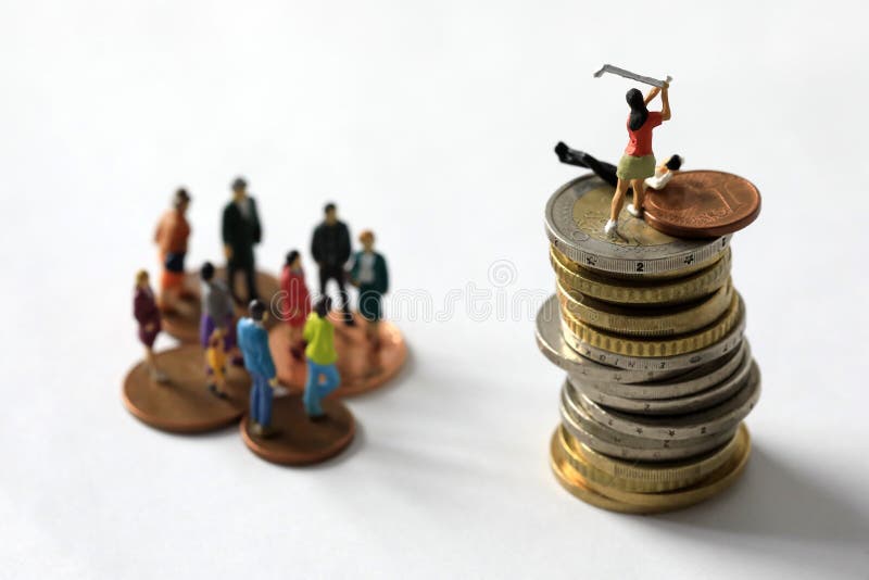 Abstract Image of Economic Inequality Stock Photo - Image of poor ...