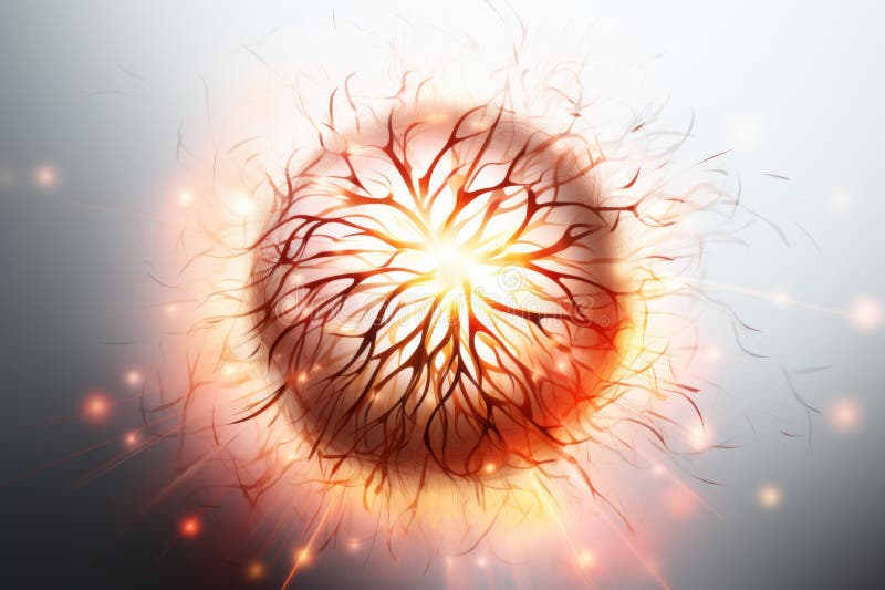 Exploding Ball Could Represent New Beginnings or Ideas Stock ...