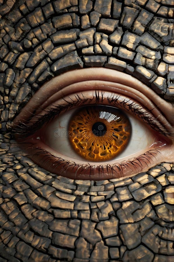 Abstract Image, Eye, Amazing Optical Illusion Stock Illustration ...