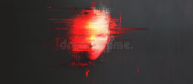 Digital Disruption: Fragmented Images and Pixelated Chaos Convey ...