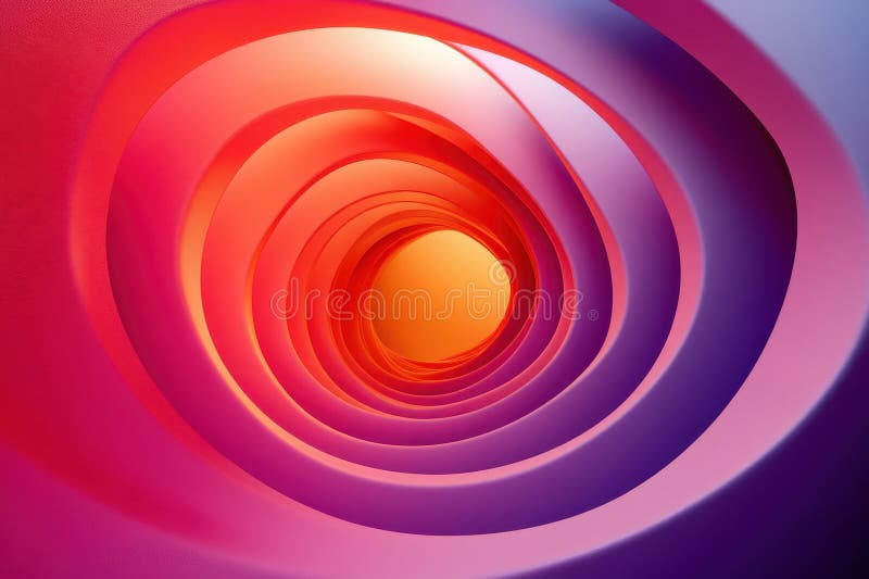 Abstract Spiral Pattern in Smooth Gradients Stock Illustration ...