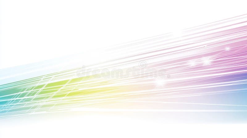 The Abstract Image Features Soft Pastel-colored Light Rays that Emanate ...