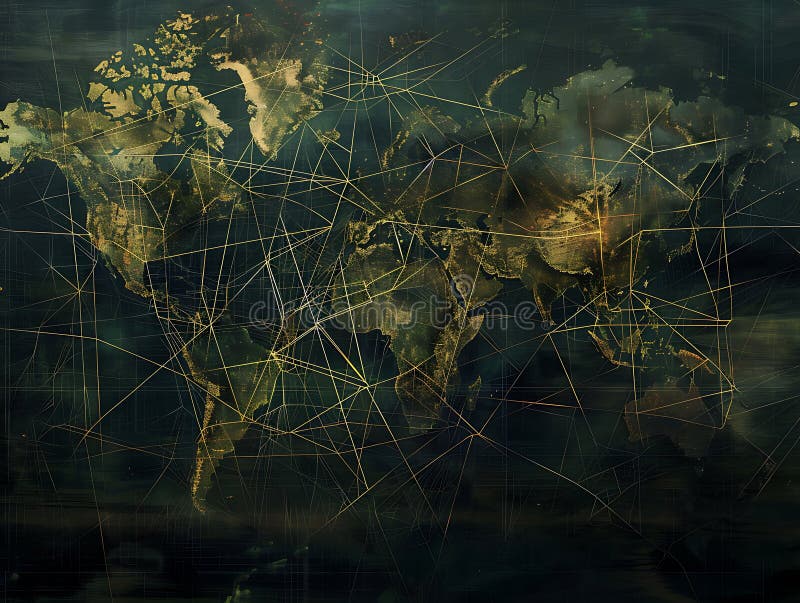 "World Map Abstract Background with Blue and White Color Scheme" Stock ...