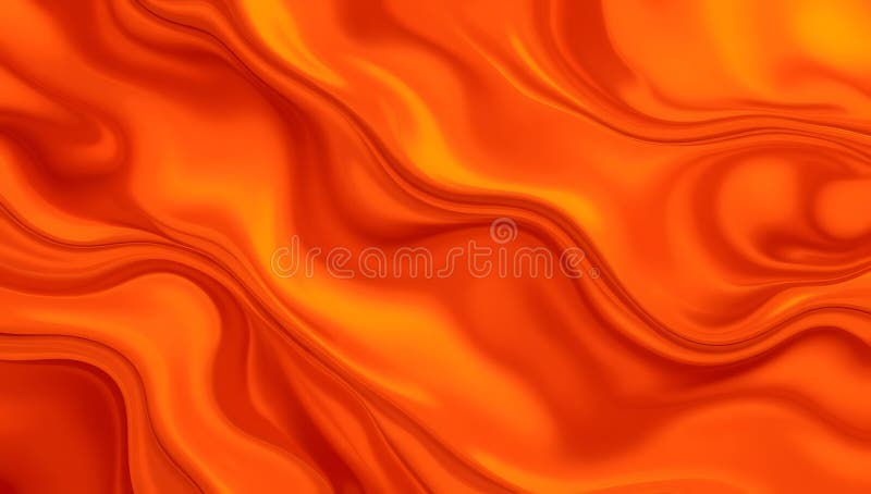 Abstract Orange Fluid Wave Background Design Stock Illustration ...
