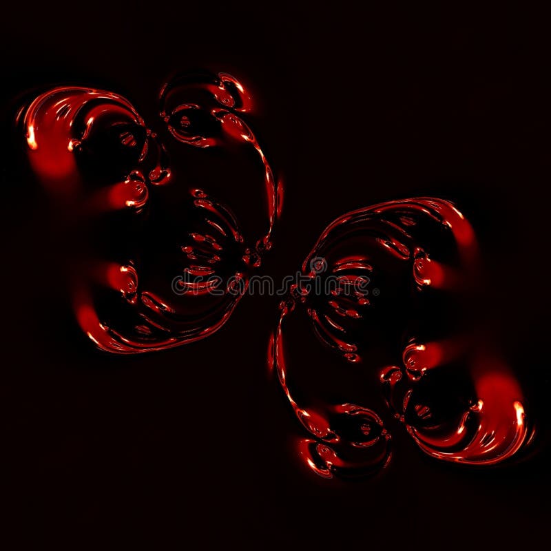 Gothic Red Looping Abstract Animated Background Stock Image - Image of ...
