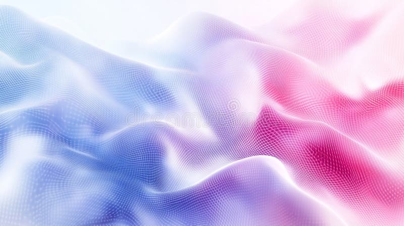 Abstract Gradient Mesh Surface with Flowing Waves and Smooth ...