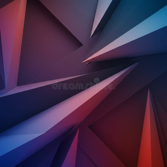 Abstract Image Featuring Sharp, Geometric Shapes with a 3D Effect. the ...