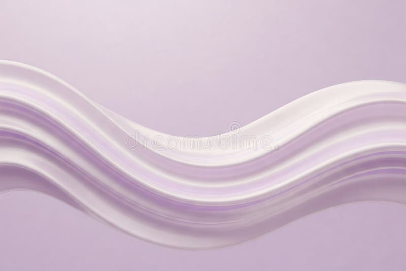 Lavender Wave on Pale Backdrop, Soft Fabric or Flowing Liquid. Elegant ...