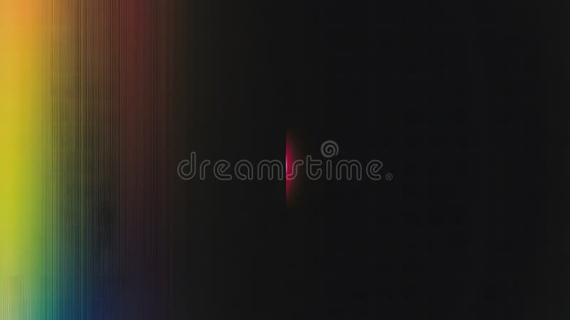 Abstract Image Featuring a Spectrum of Colors on the Left and a Red ...