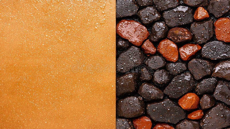 Abstract Golden and Brown Stone Texture Contrast Stock Illustration ...