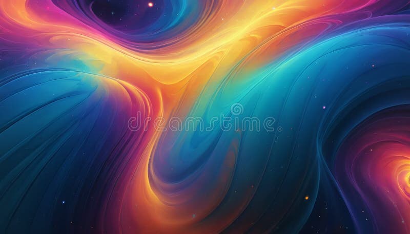 Colorful Abstract Swirls of Light and Energy Stock Photo - Image of ...