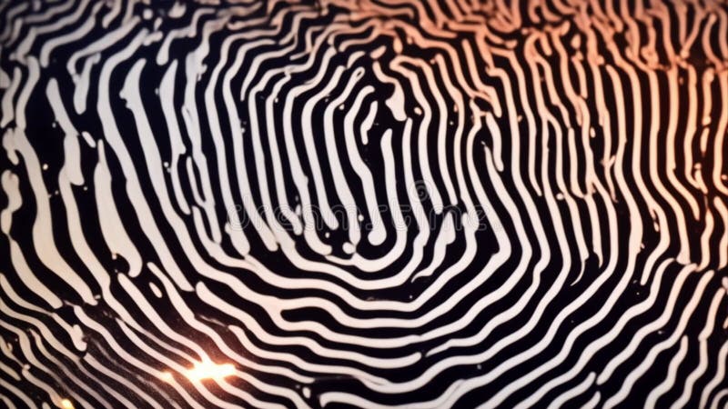 Abstract Fingerprint Pattern Stock Footage - Video of white, abstract ...